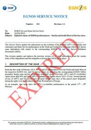 Service Notice #10 - Updated Status EGNOS performances - North and South West of Service Area ...